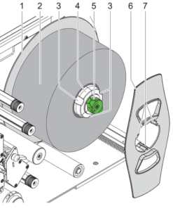 How do I load labels in the cab XC6/4 printer? - Computype