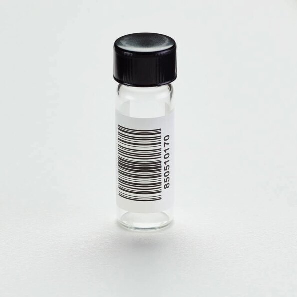 Pre-Barcoded 4 mL Glass Screw Thread - Linear Side Barcode - Computype