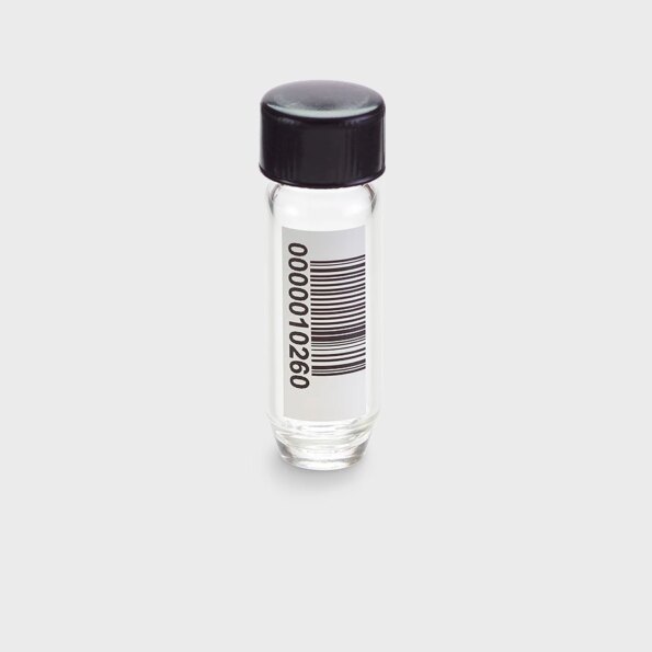 Pre-Barcoded 4 mL High Recovery Vials - Linear Side Barcode - Computype