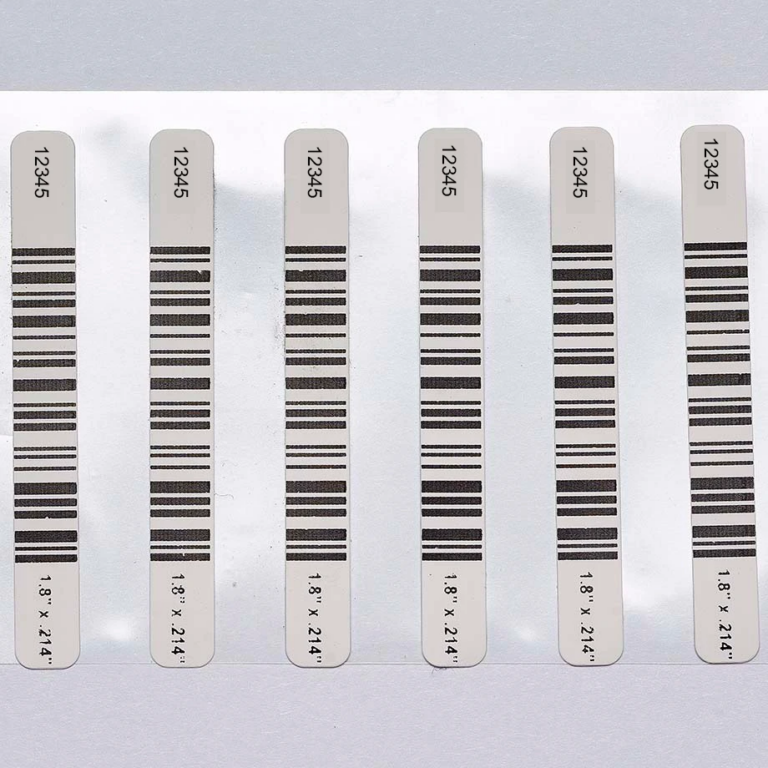 Microplate Labels - 1.8" x 0.214", 3" Core - Thermal Transfer Labels