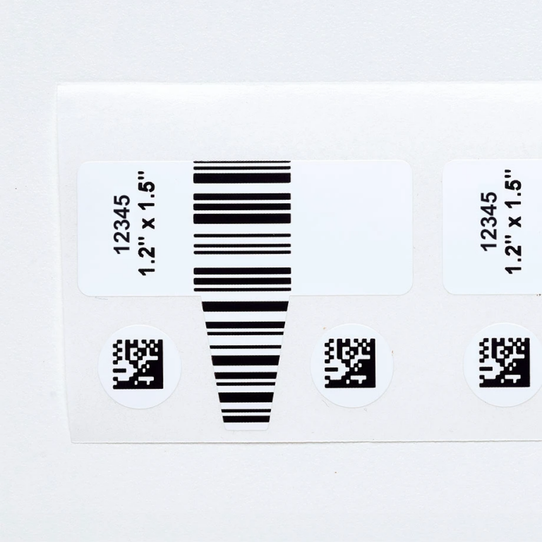 Microcentrifuge Tube and Cap Labels - 1" Core - Thermal Transfer Labels