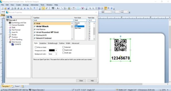 Software de impressão de etiquetas BarTender - Computype